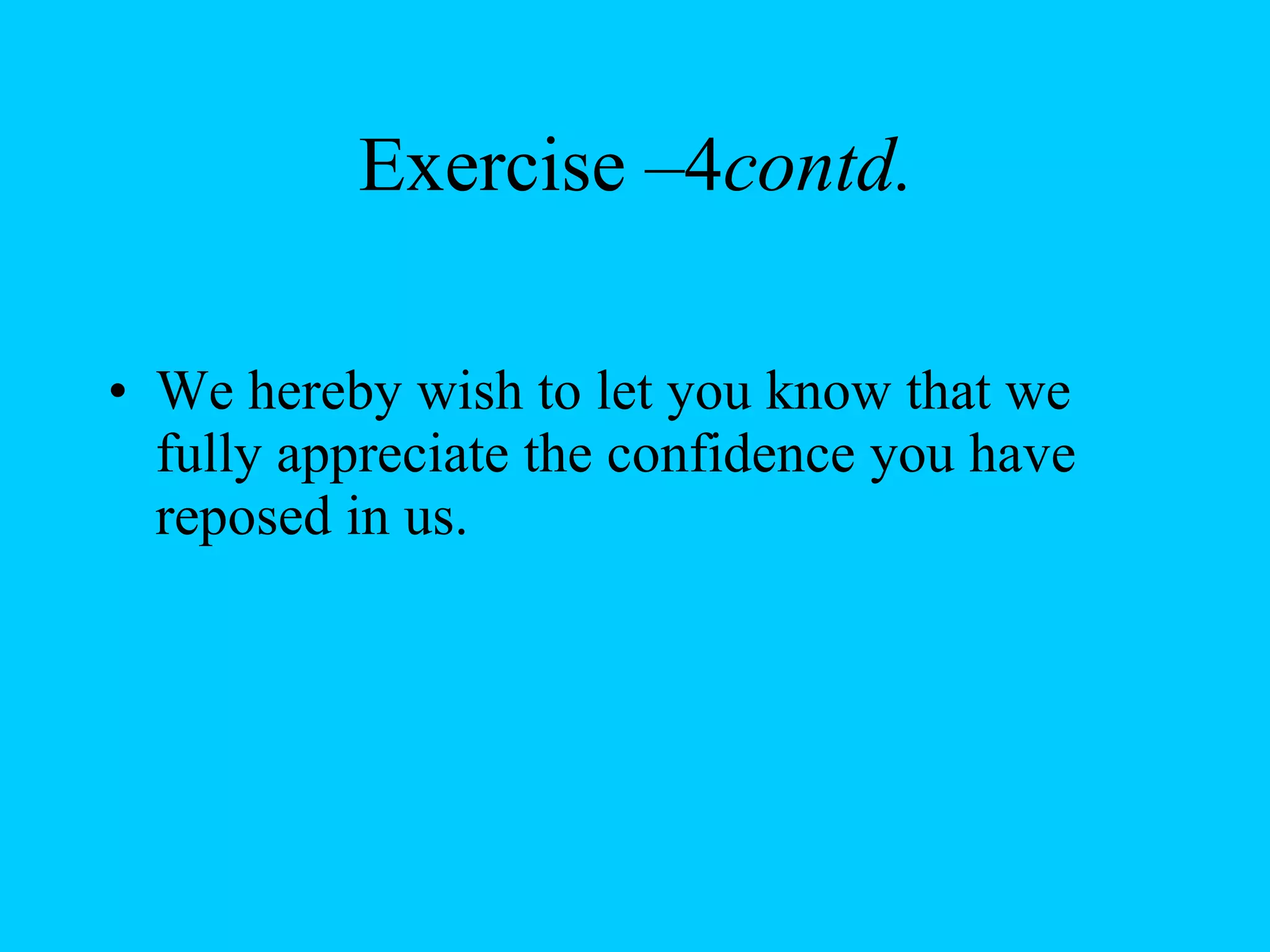 7 Cs Ppt With Excercises | PPT