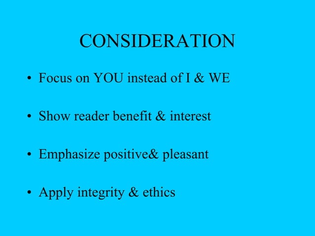 7 Cs Ppt With Excercises | PPT | Business Administration | Business