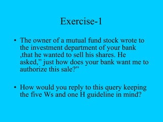 7 Cs Ppt With Excercises | PPT