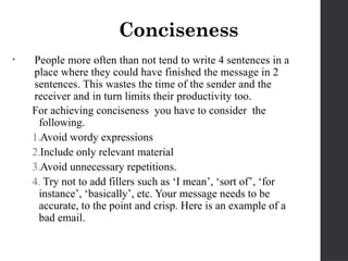 7 Cs of effective communication in writing | PPTX