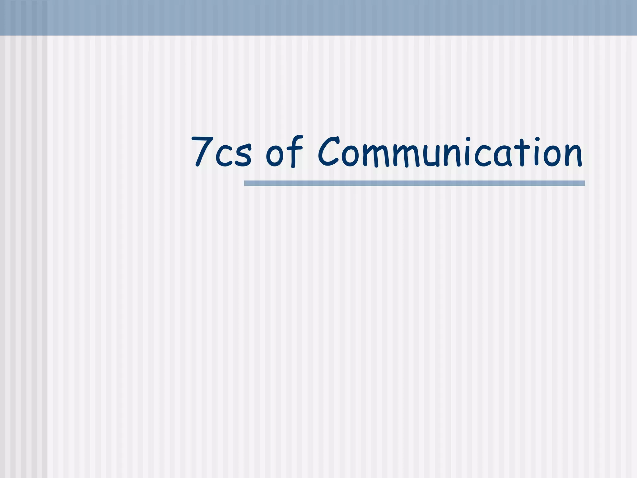 7cs of communication | PPT