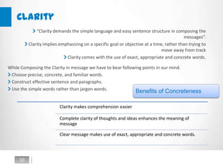 7 c's of communication | PPTX