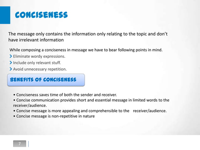 7 c's of communication | PPTX