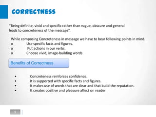 7 c's of communication | PPTX