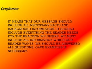 7 cs of communication | PPTX