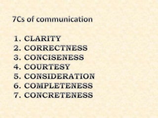 7 cs of communication | PPTX