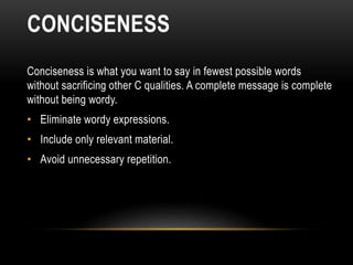 7 cs of communication | PPTX