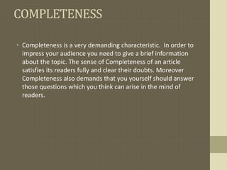 7 cs of communication | PPTX