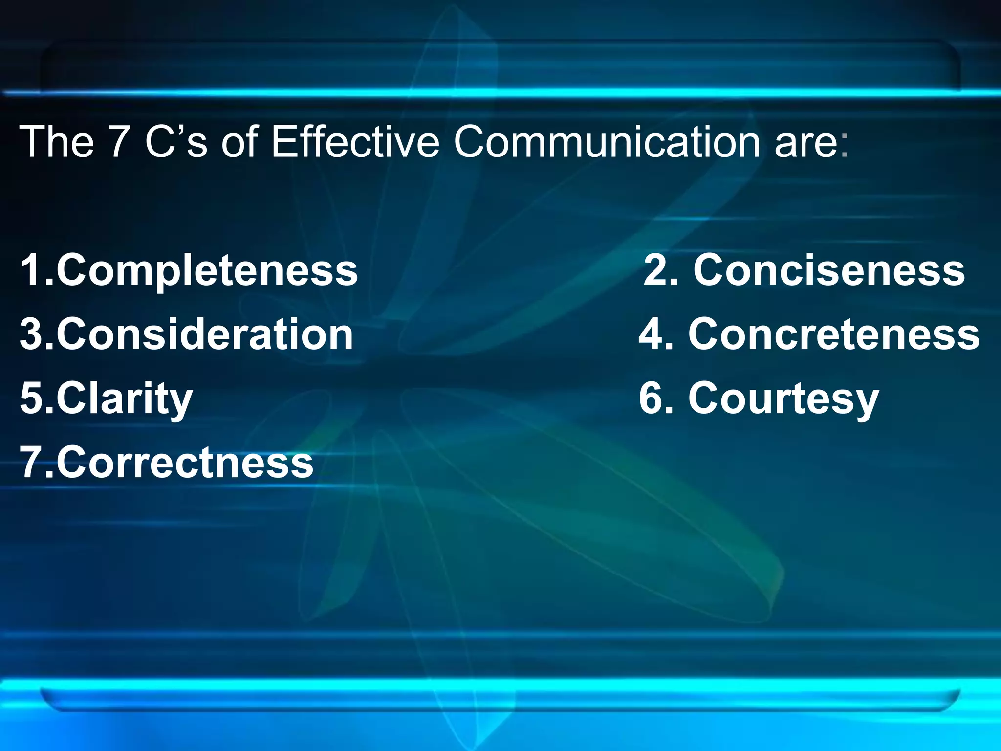 7cs of communication | PDF | Email | Internet