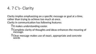 7 C’s Of Communication , Business Communication | PPTX