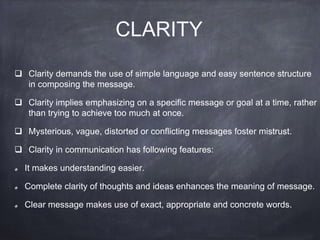 7 c's of effective communication | PPTX