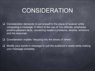 7 c's of effective communication | PPTX