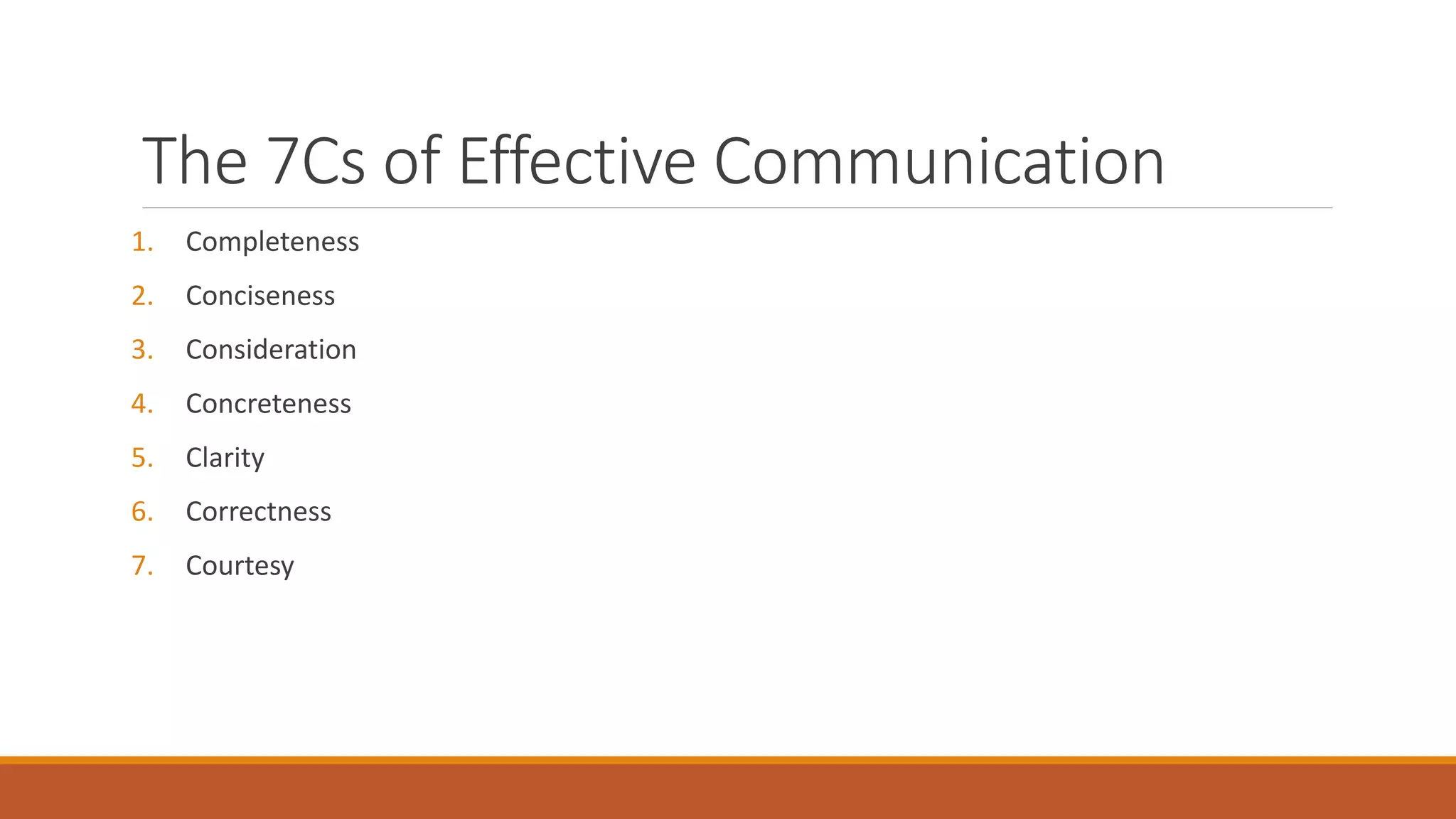 7 cs of effective communication | PPTX