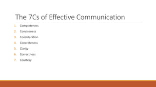 7 cs of effective communication | PPTX