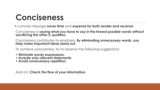 7 cs of effective communication | PPTX