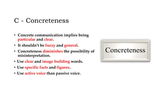 7 c's of effective communication | PPTX