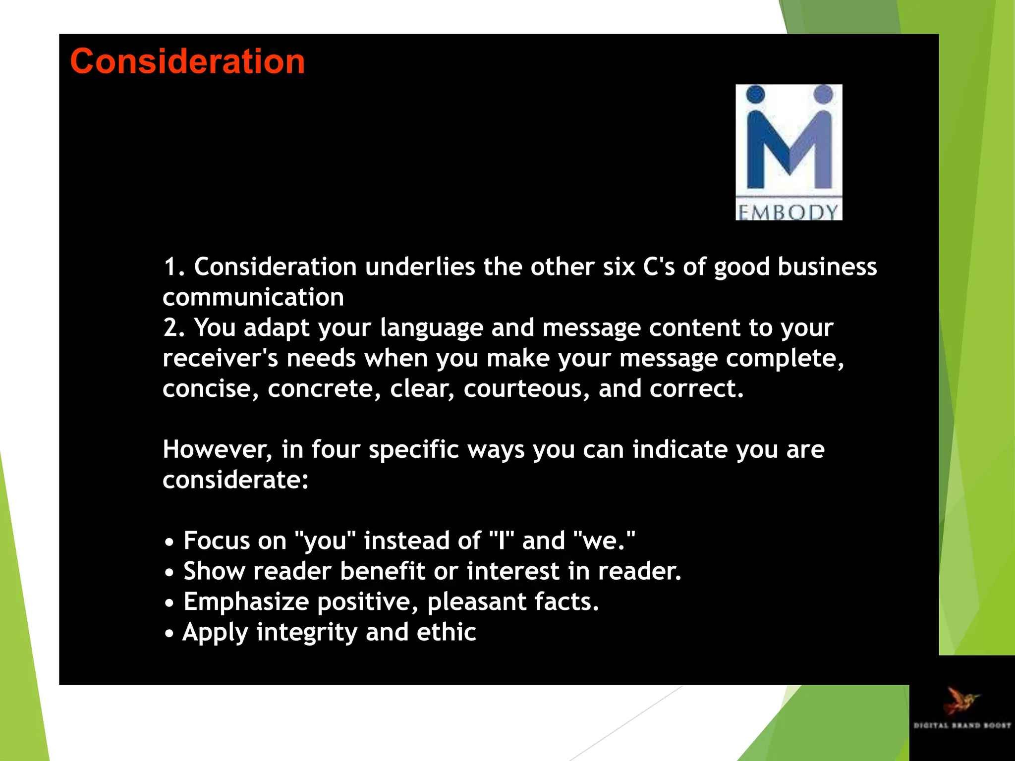 7 Cs Of Effective Communication Ppt