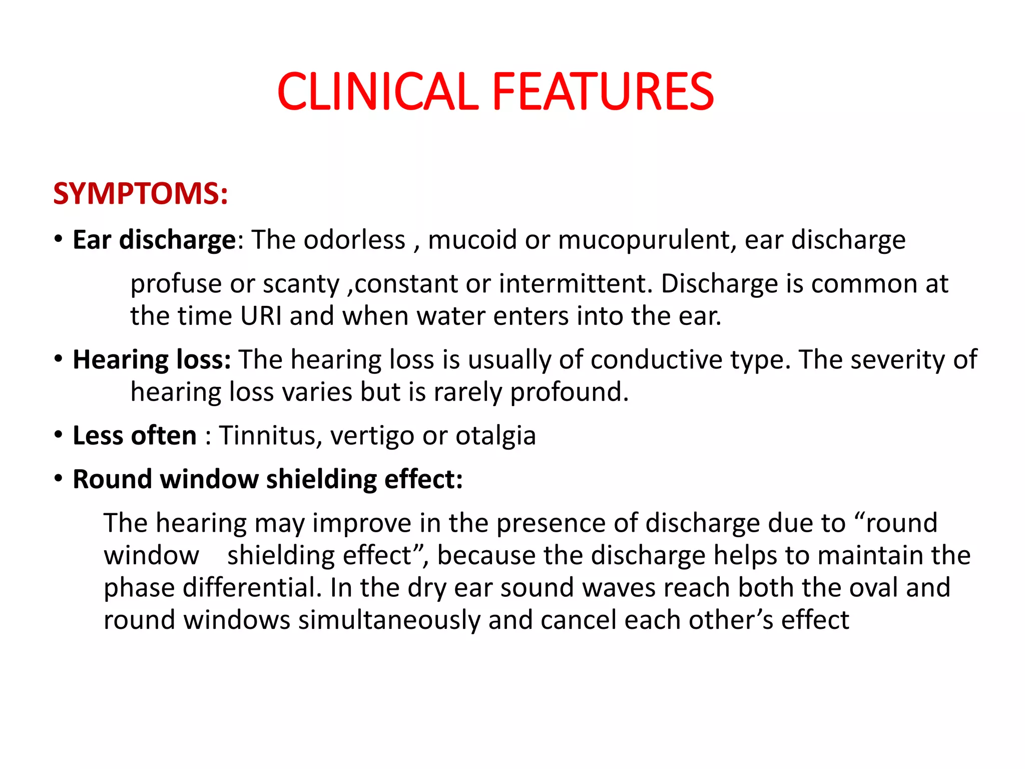 CHRONIC SUPPURATIVE OTITIS MEDIA (TUBOTYMPANIC) | PPT