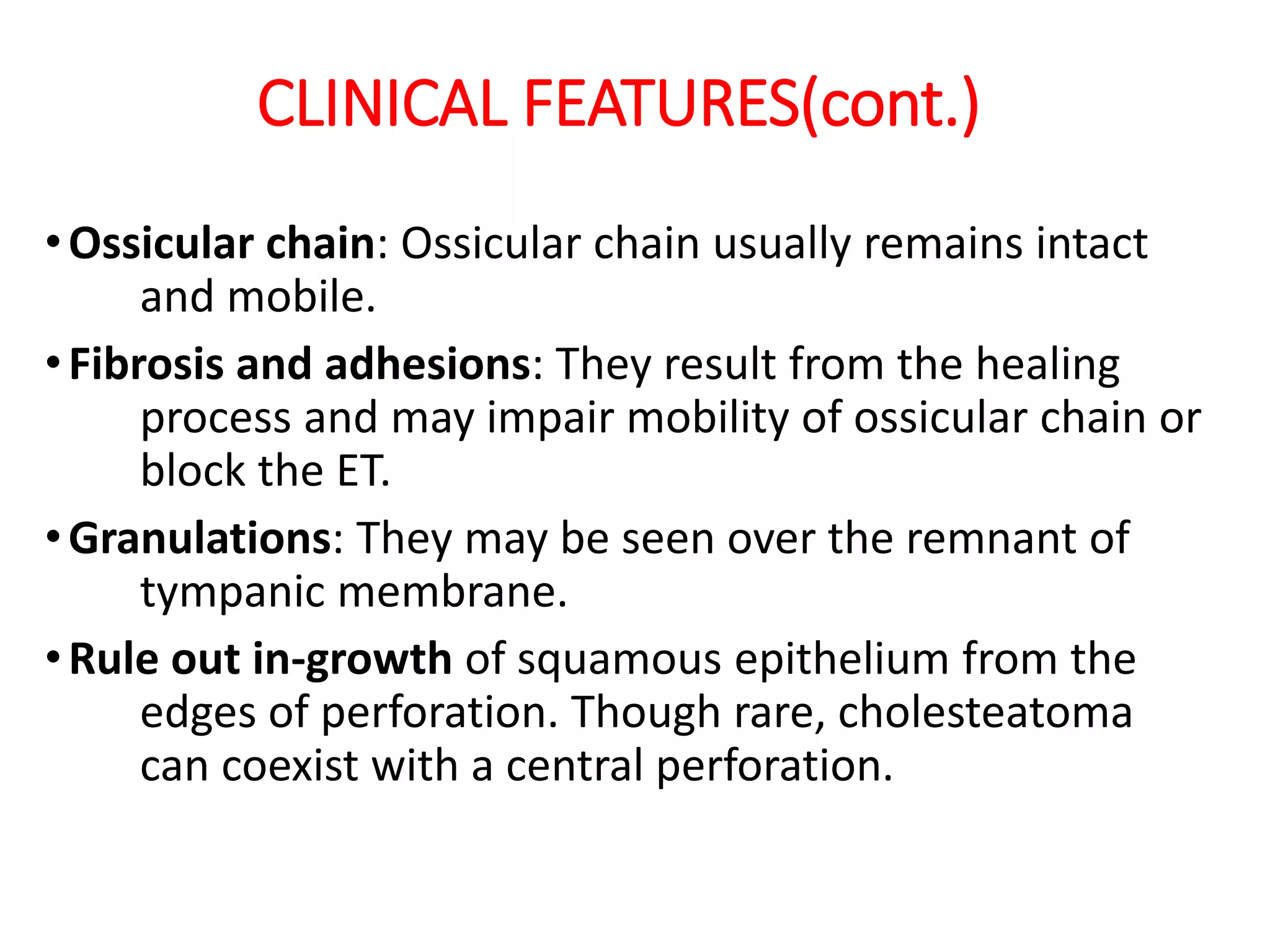 CHRONIC SUPPURATIVE OTITIS MEDIA (TUBOTYMPANIC) | PPT