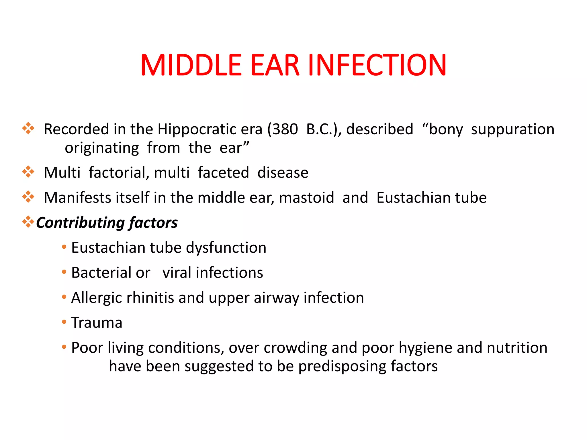CHRONIC SUPPURATIVE OTITIS MEDIA (TUBOTYMPANIC) | PPT