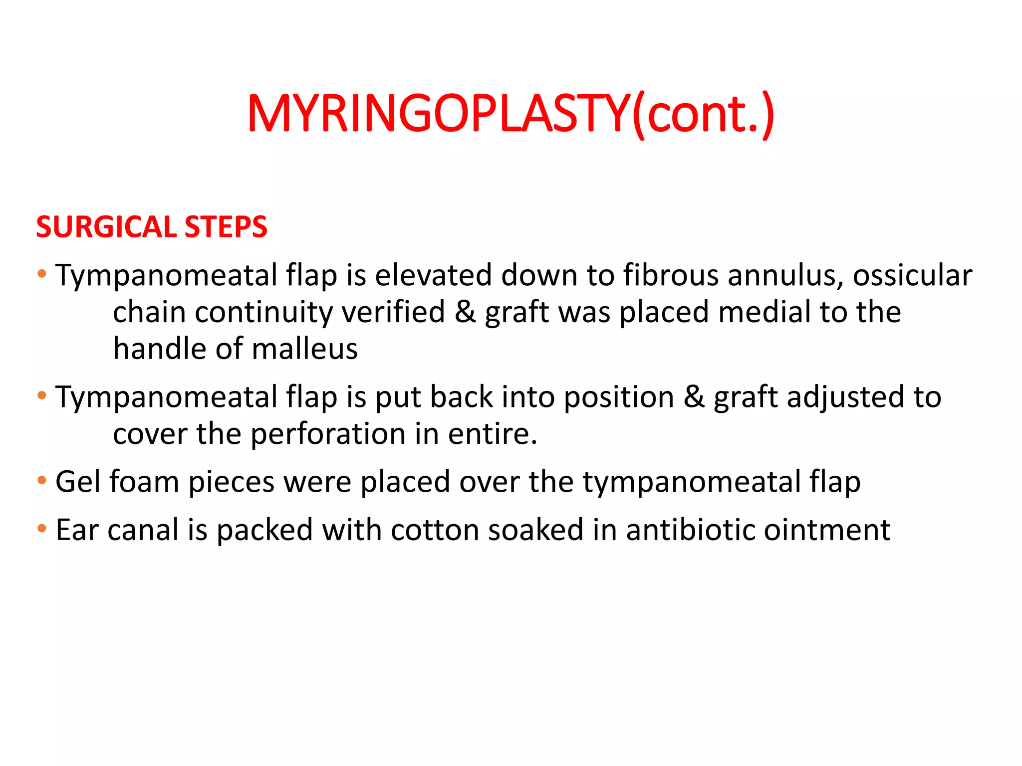 CHRONIC SUPPURATIVE OTITIS MEDIA (TUBOTYMPANIC) | PPT