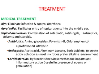 CHRONIC SUPPURATIVE OTITIS MEDIA (TUBOTYMPANIC) | PPT