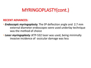 CHRONIC SUPPURATIVE OTITIS MEDIA (TUBOTYMPANIC) | PPT
