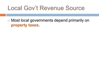 7c sources of govt revenue | PPTX
