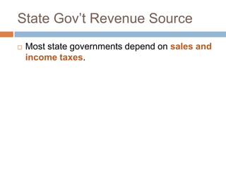 7c sources of govt revenue | PPTX