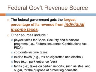 7c sources of govt revenue | PPTX