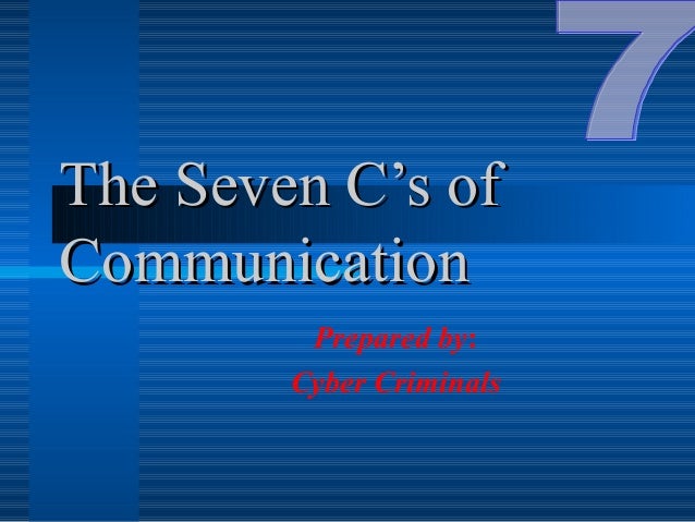 7 c's principles_of_communication