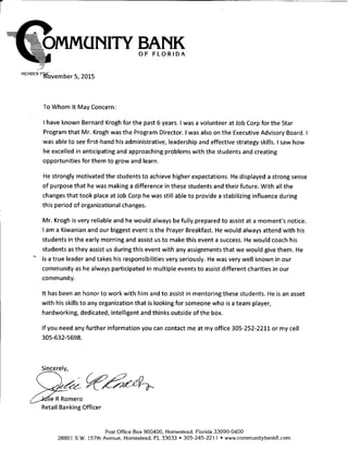 Community Bank Letter | PDF