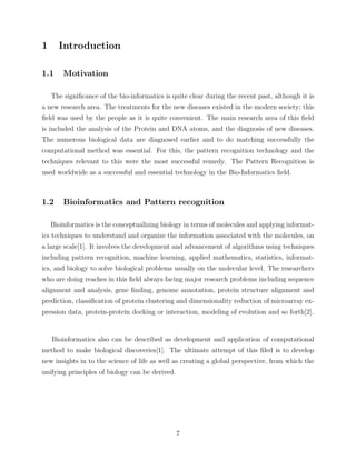 Pattern recognition techniques for the emerging feilds in bioinformatics | PDF