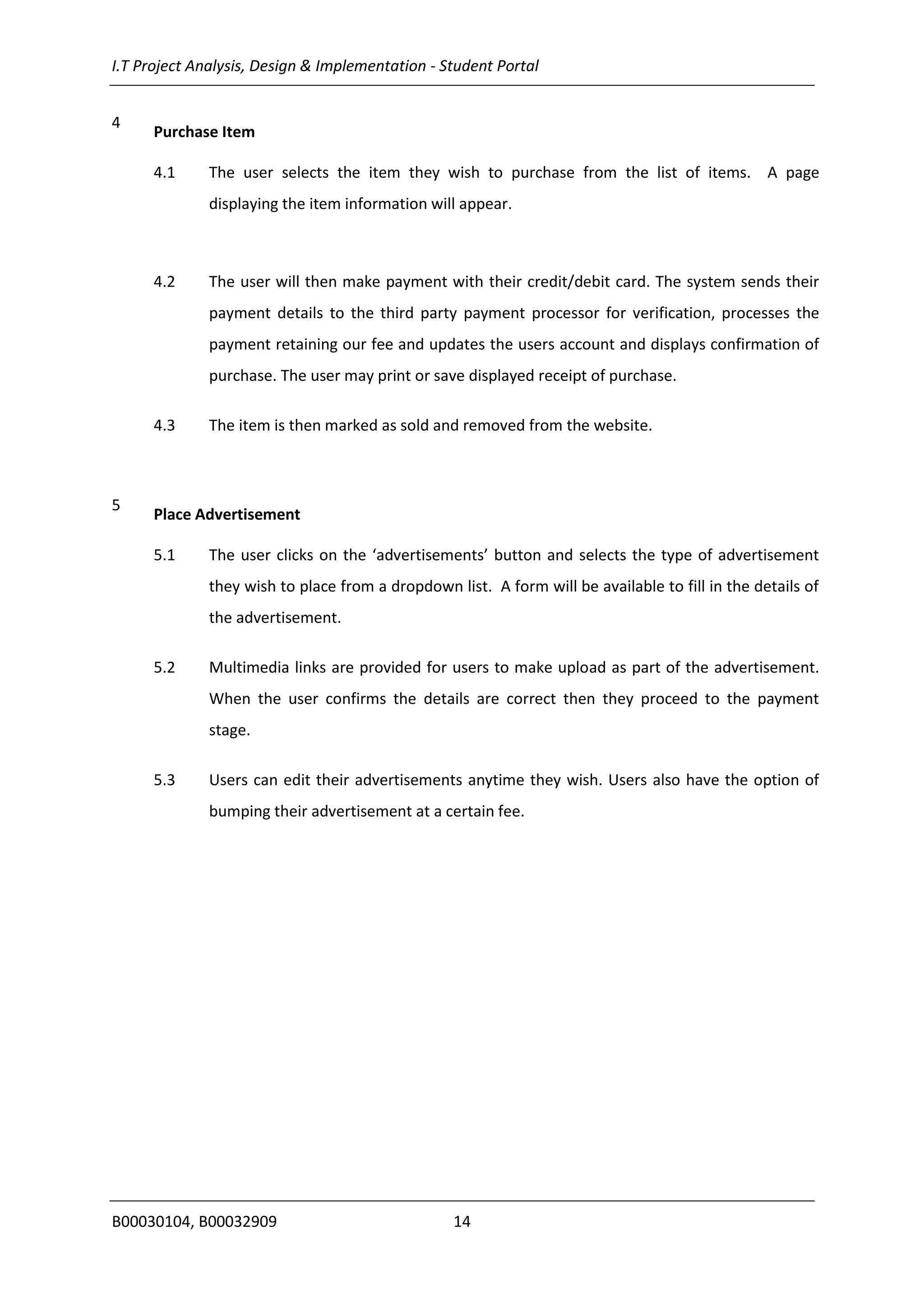 STUDENT PORTAL Analysis & Implementation | PDF