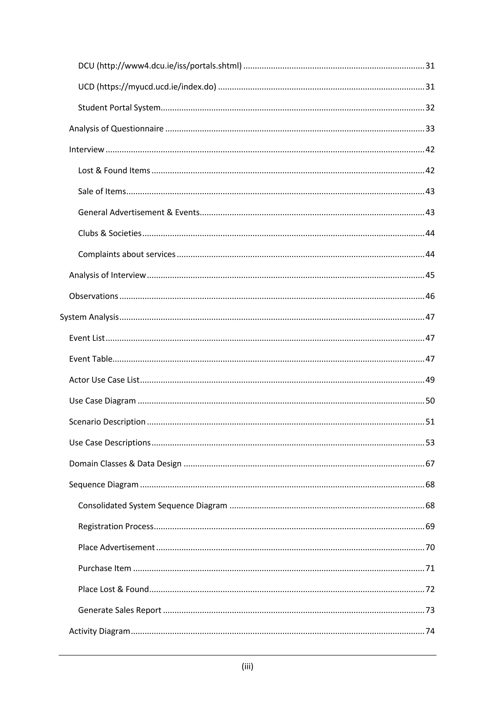 STUDENT PORTAL Analysis & Implementation | PDF