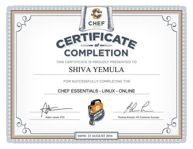 Chef-Training-Certificate | PDF