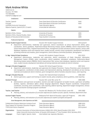 Resume Mark White | PDF