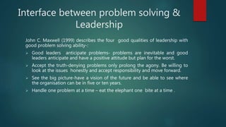 PROBLEM SOLVING PRESENTATION | PPTX