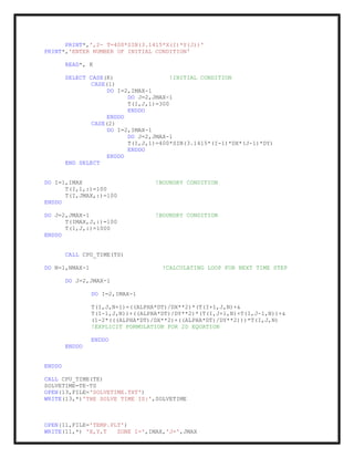 Introduction to CFD FORTRAN code | PDF