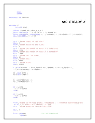 Introduction to CFD FORTRAN code | PDF