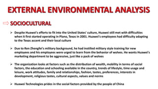 ENVIRONMENTAL ANALYSIS OF HUAWEI | PPTX