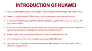 ENVIRONMENTAL ANALYSIS OF HUAWEI | PPTX