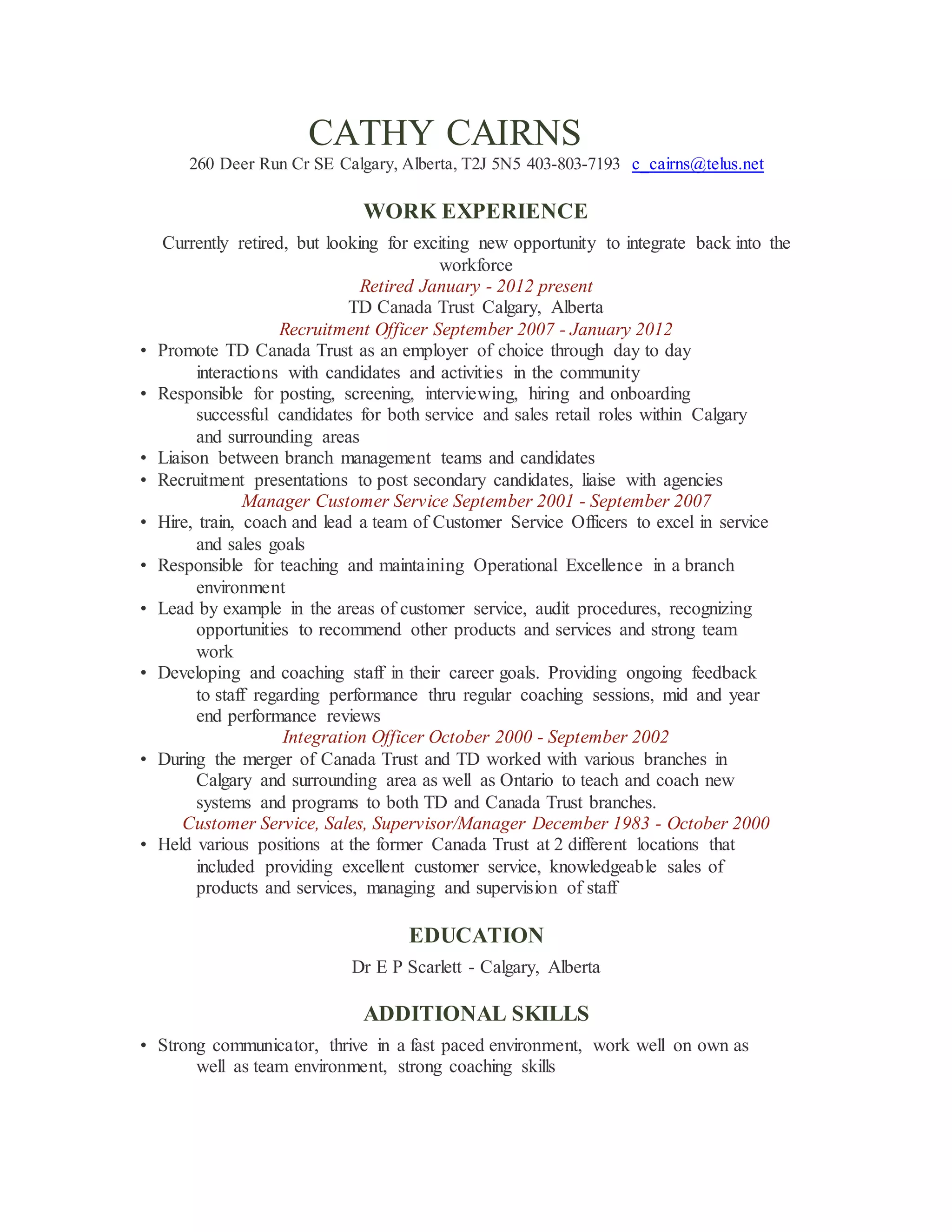 CATHY CAIRNS resume | DOCX