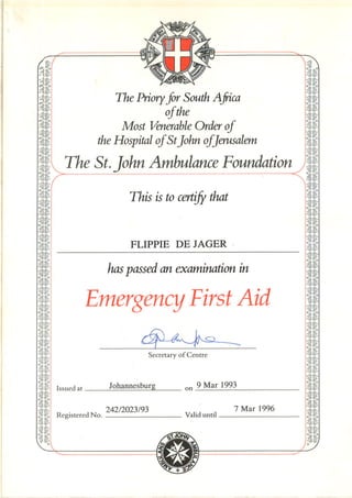 CERTIFICATE FOR ARTISANS | PDF