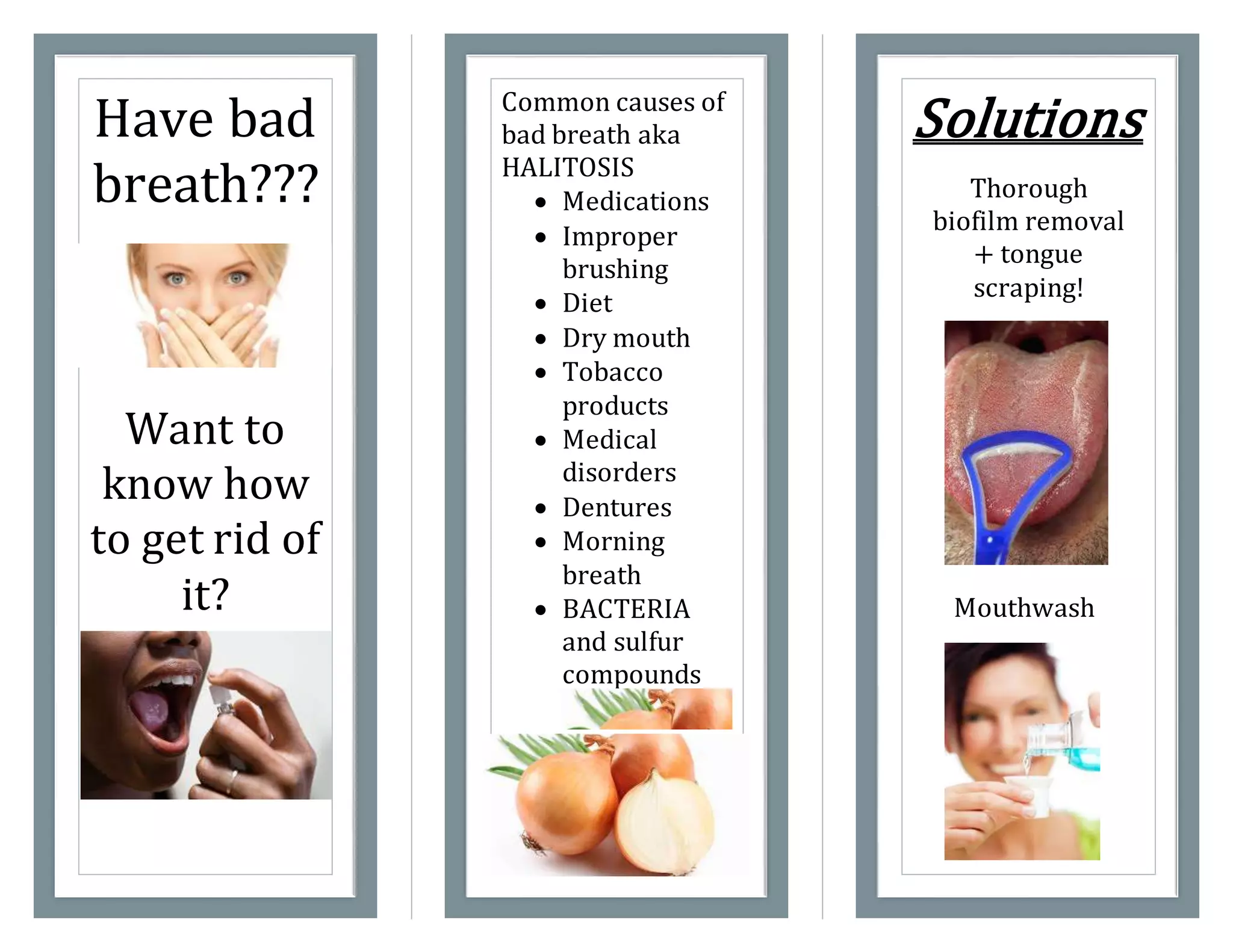bad breath brochure | PPT