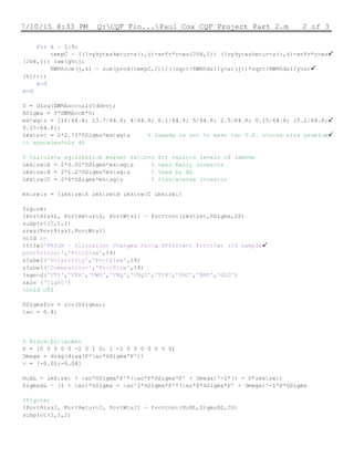 Paul Cox CQF Final Project with MatLab code | PDF