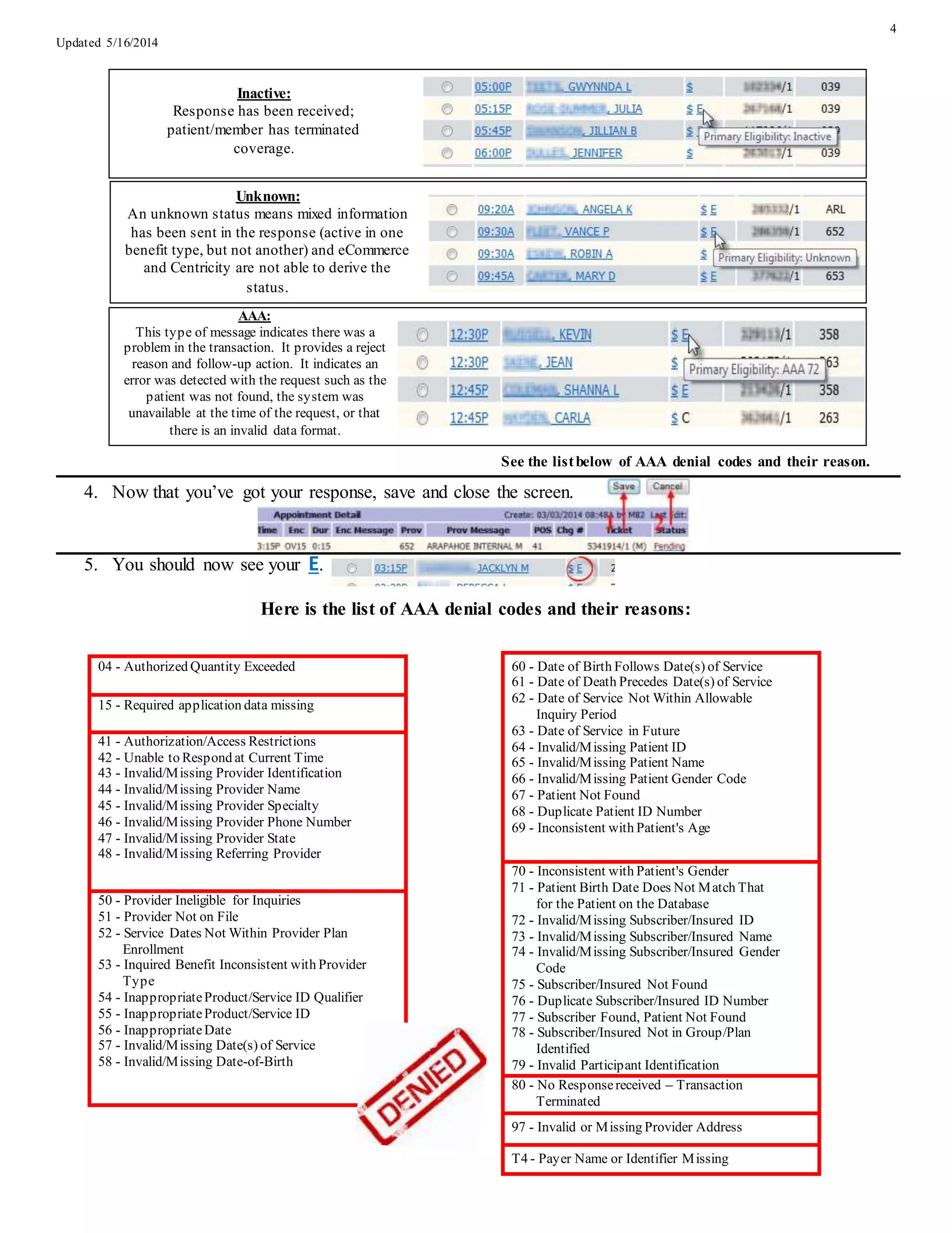 Centricity & Allscripts Trainin Manual Updated | DOCX