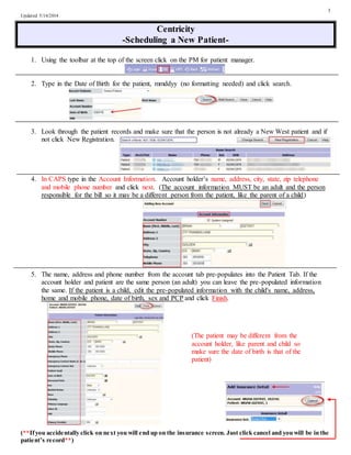 Centricity & Allscripts Trainin Manual Updated | DOCX