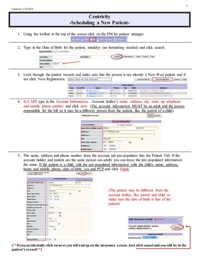 Centricity & Allscripts Trainin Manual Updated | DOCX | Health ...