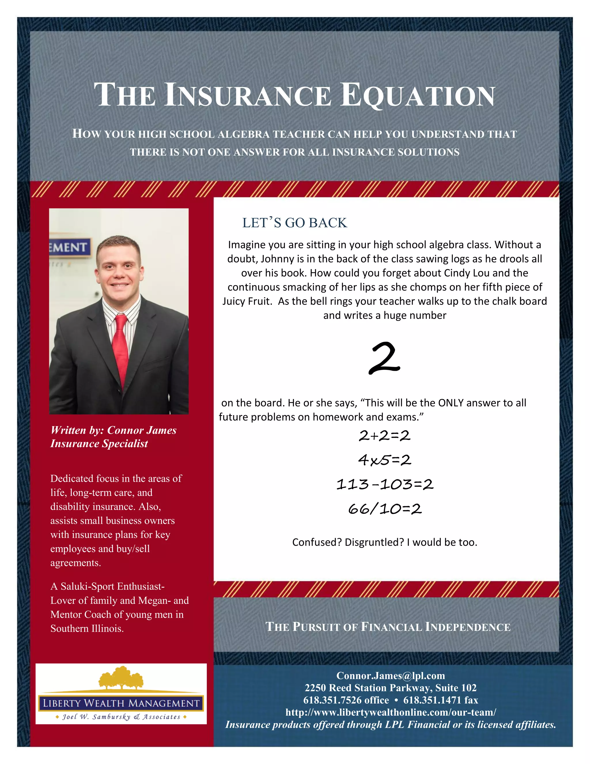 Insurance Equation | PDF